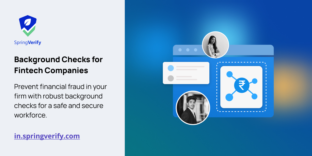 Background Checks for Financial Institutions | SpringVerify India